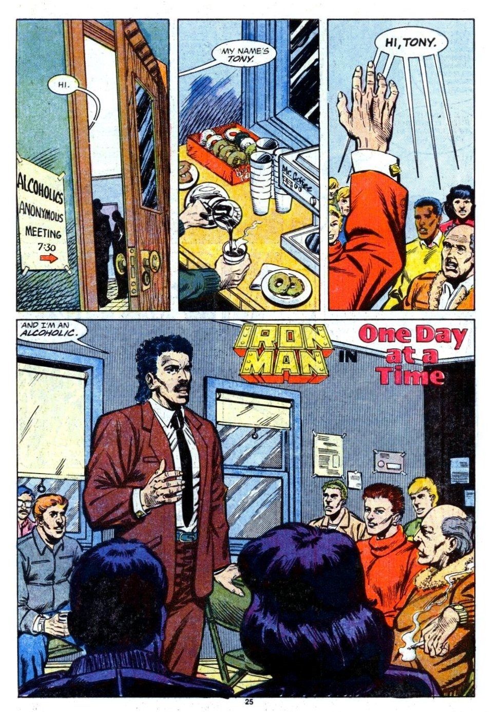 When Did We First Learn That Iron Man Was In Alcoholics Anonymous?