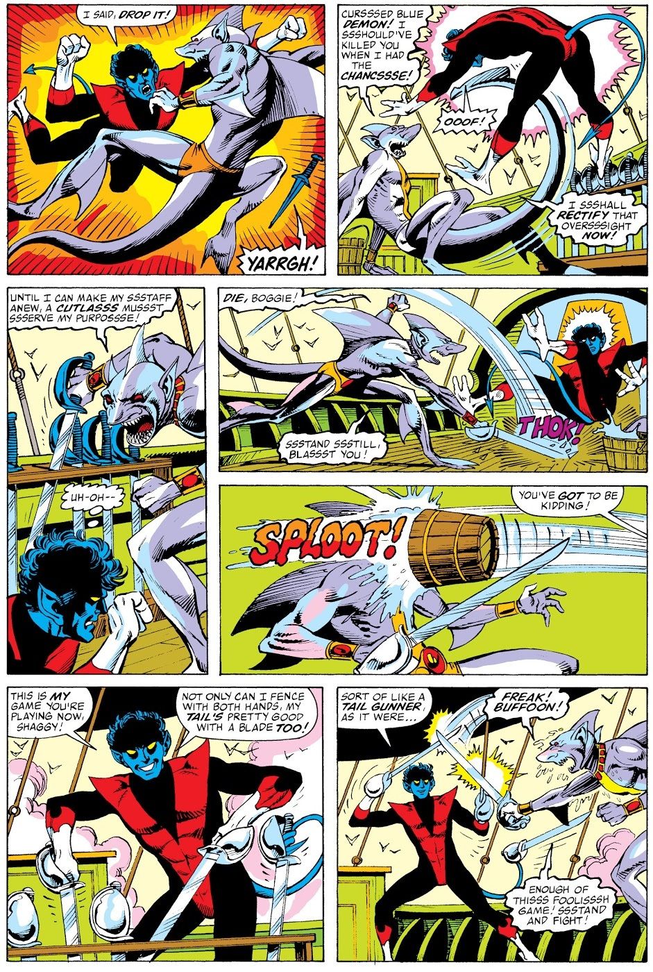 When Did Nightcrawler First Start Using a Sword?