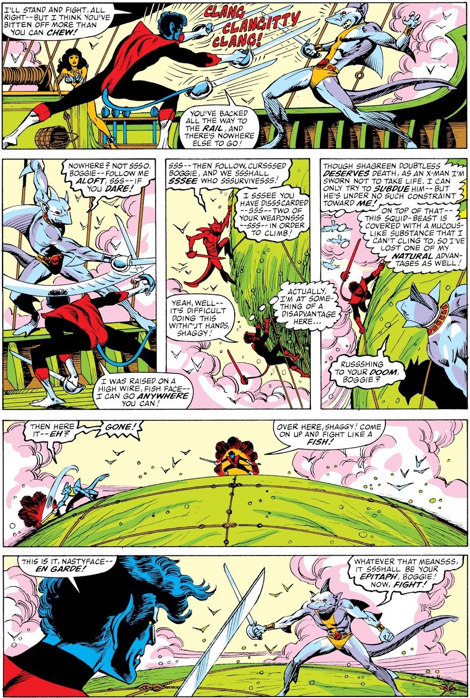 When Did Nightcrawler First Start Using a Sword?