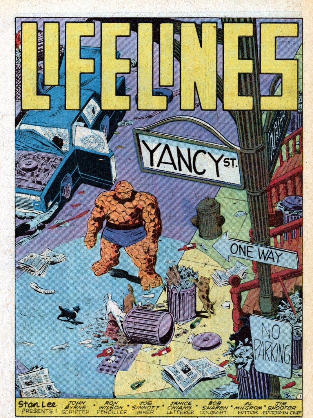 When Did We First Learn That the Thing Used to be in the Yancy Street Gang?