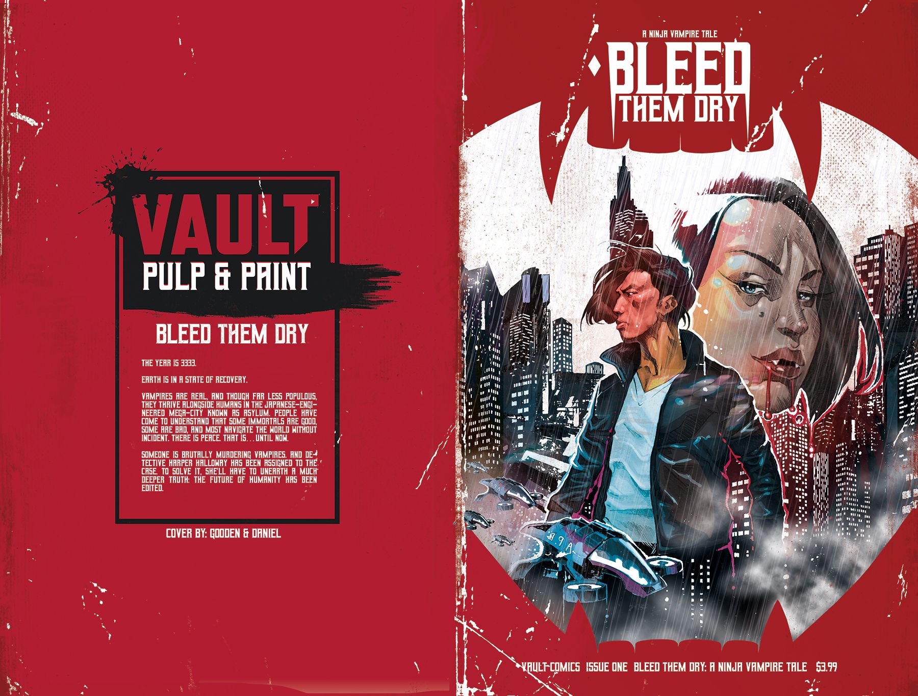 Vault Comics Announces Ninja Vampire Series: Bleed Them Dry