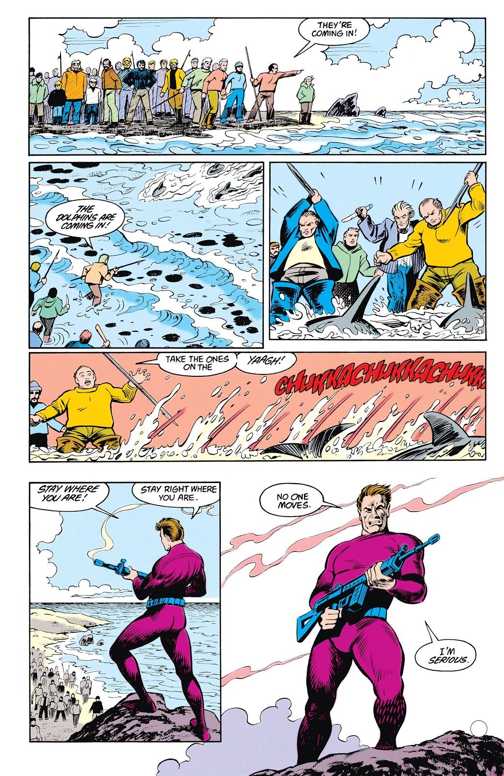 A School of Dolphins Get The Last Word In this Animal Man Classic