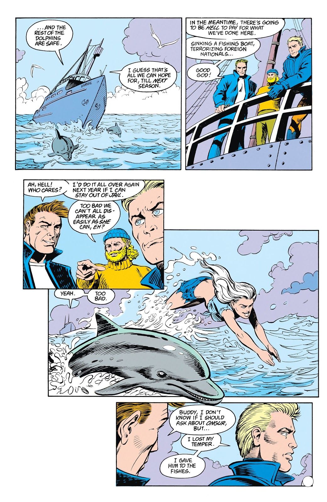A School of Dolphins Get The Last Word In this Animal Man Classic