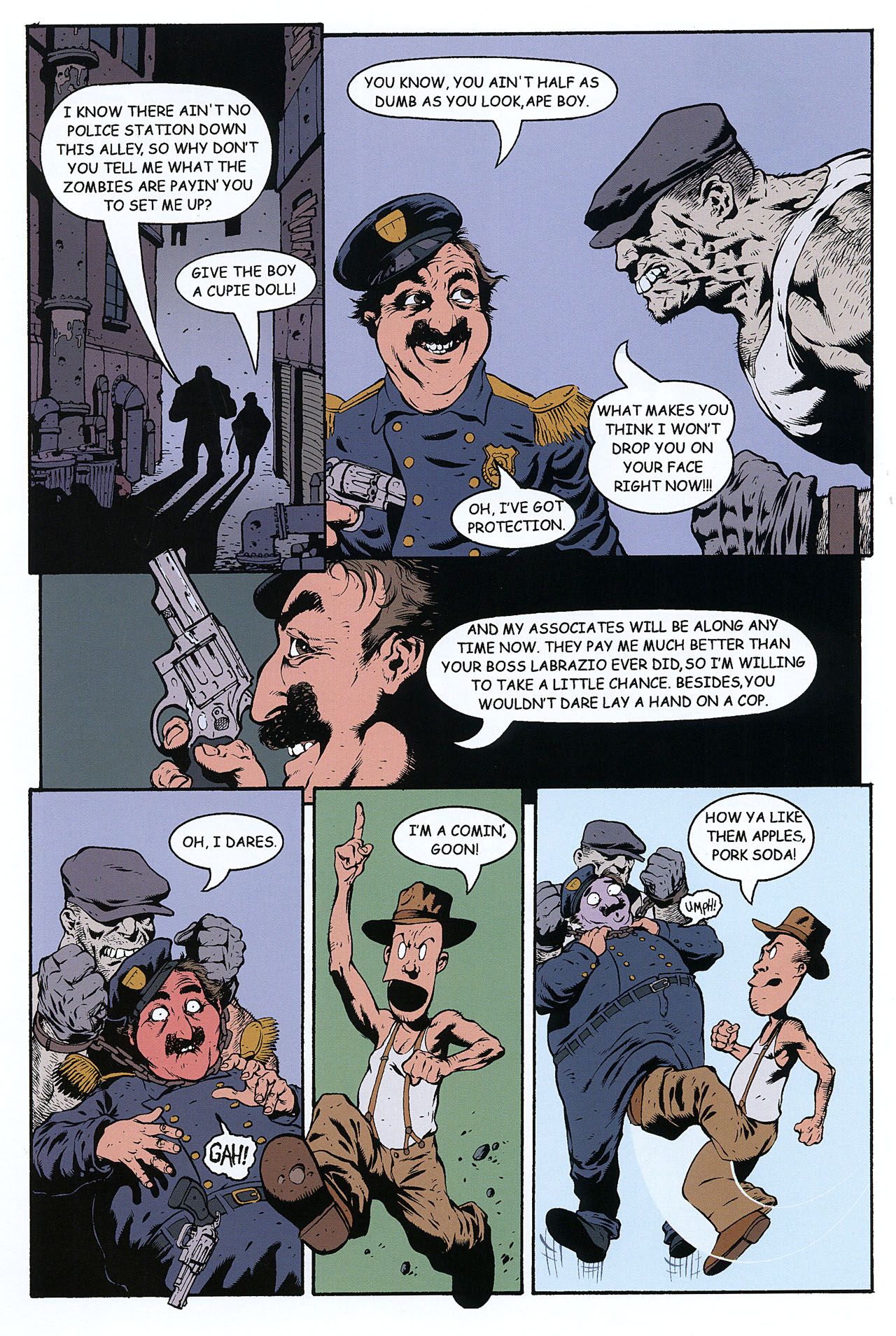 The Goon's Friend, Franky, Has Some Views Regarding Knives and Eyes