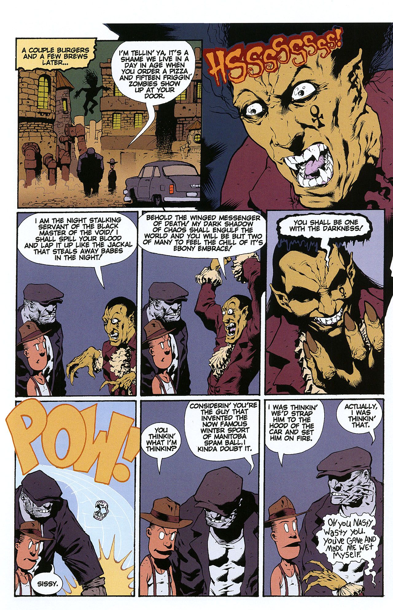 The Goon's Friend, Franky, Has Some Views Regarding Knives and Eyes