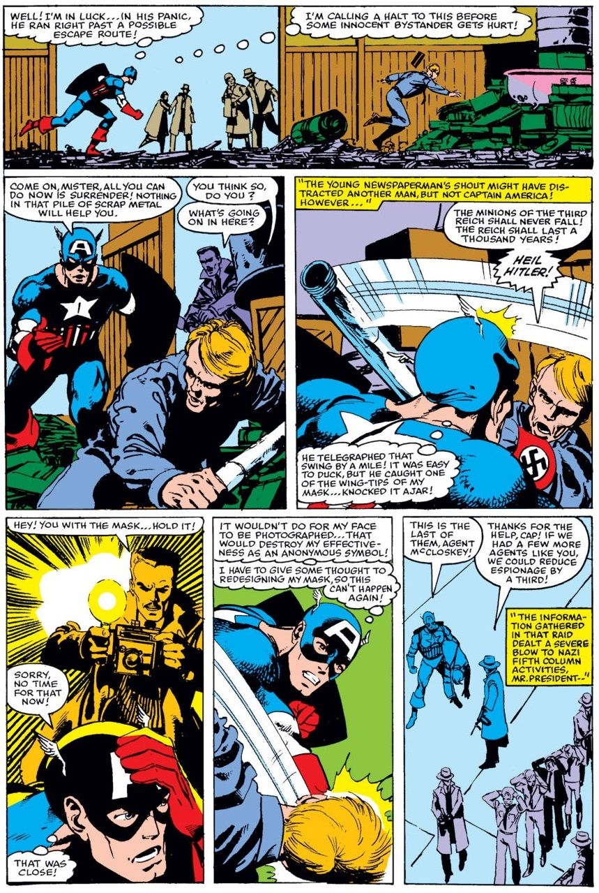 Why Did Captain America Get Rid of His Original Mask?