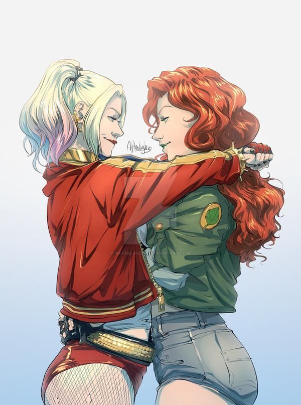10 Pieces Of Harley Quinn/Poison Ivy Fan Art That Are Crazy Romantic
