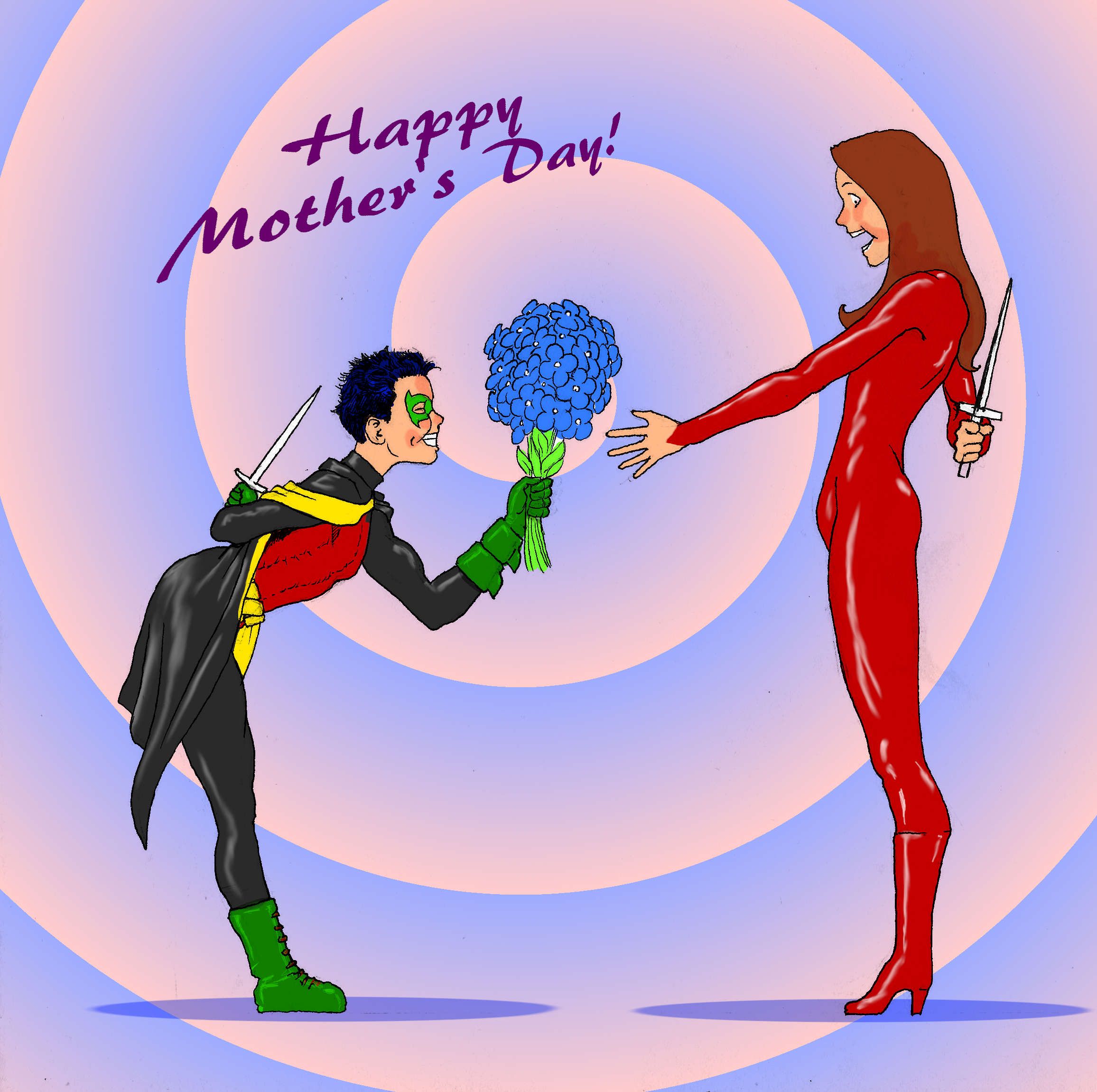 Line it is Drawn: Superhero Mother's Day Celebrations