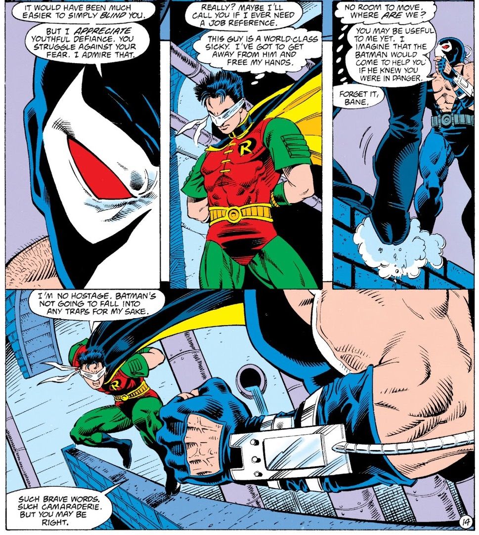 Robin Is Stuck in the Middle of Bane and Killer Croc as Knightfall ...