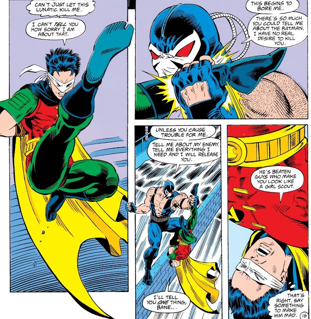 Robin Is Stuck in the Middle of Bane and Killer Croc as Knightfall ...