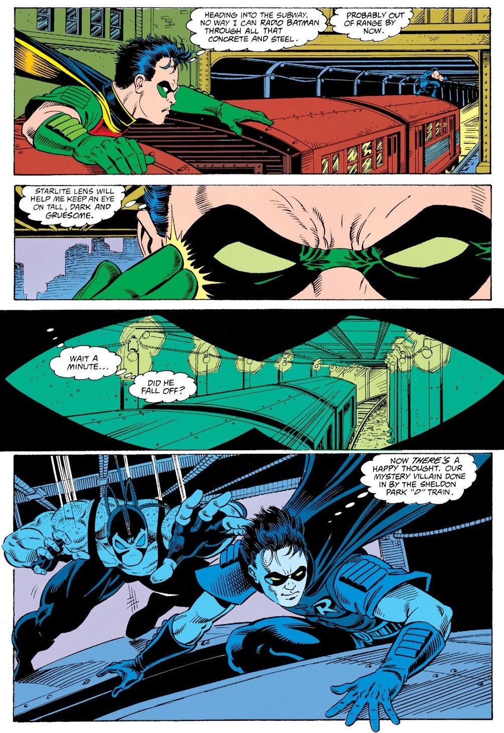 Robin Is Stuck in the Middle of Bane and Killer Croc as Knightfall ...