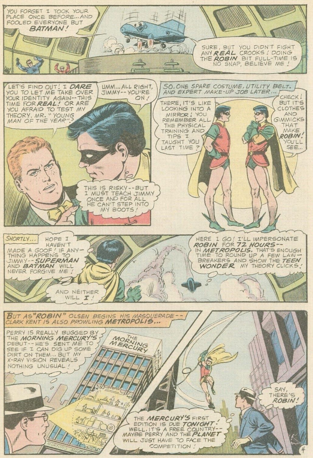 That Time Jimmy Olsen Became Robin to Prove Some Dumb Point