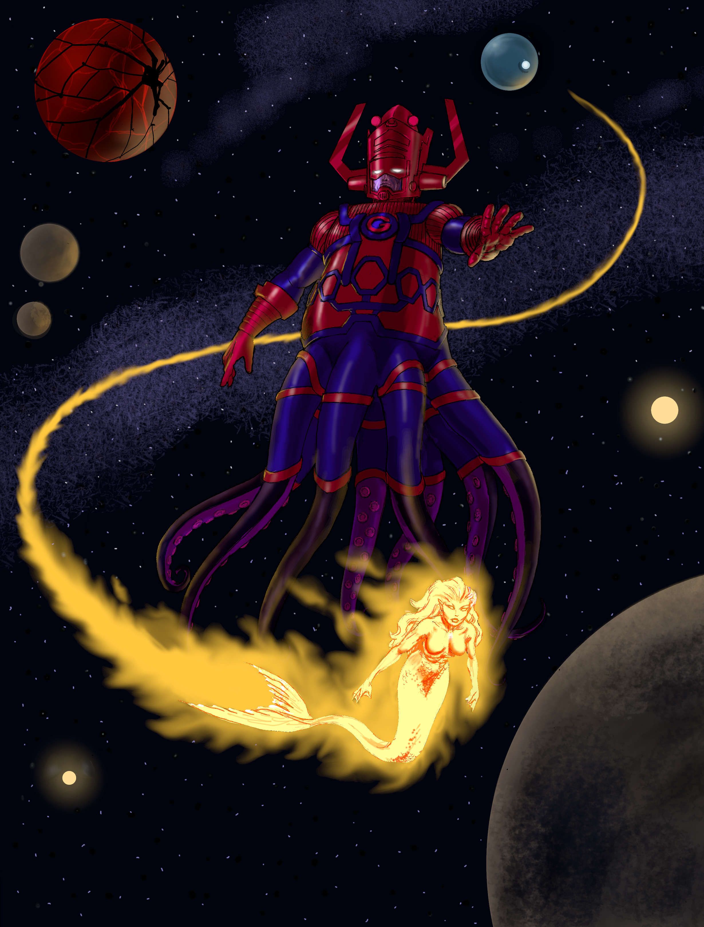 Line it is Drawn: Celebrate MerMay with Superheroes as Mermaids