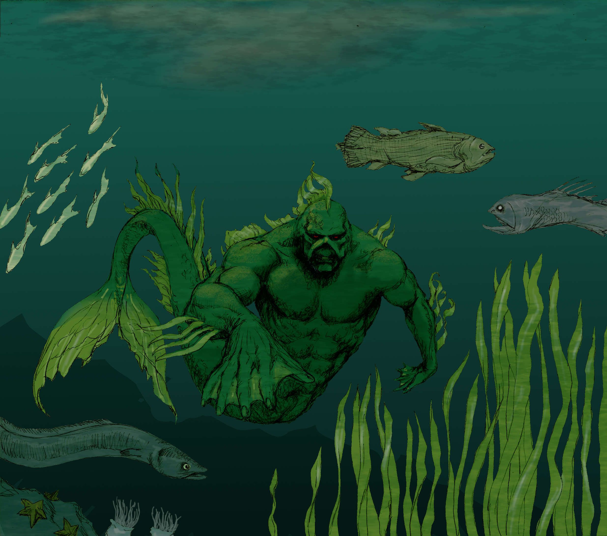 Line it is Drawn: Celebrate MerMay with Superheroes as Mermaids