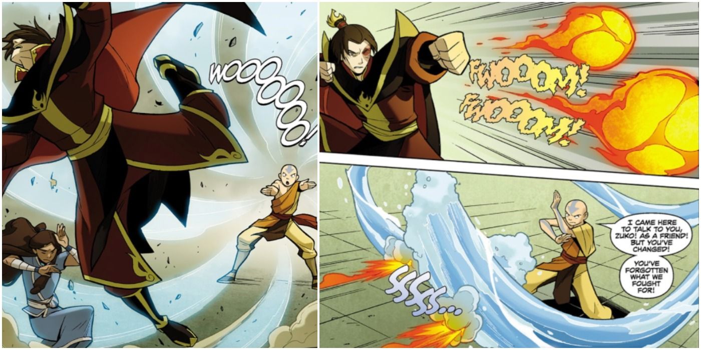 Avatar The Last Airbender: 10 Best Aang Vs Zuko Fights, Ranked