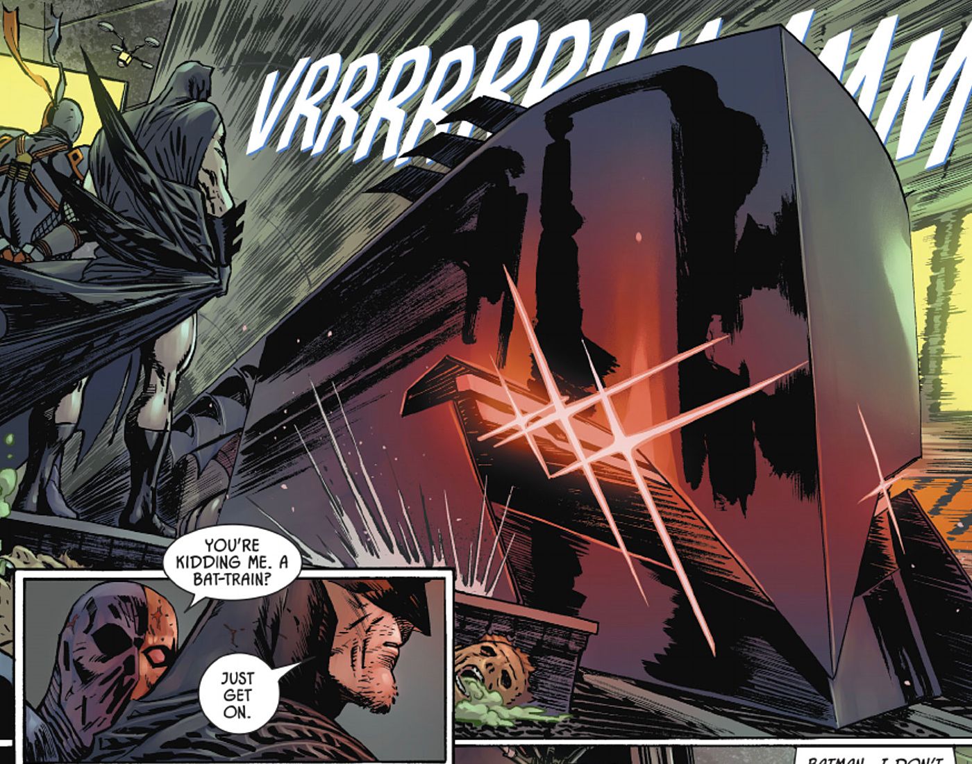 Batman Reveals His Secret Bat-Vehicle - the Bat-Train