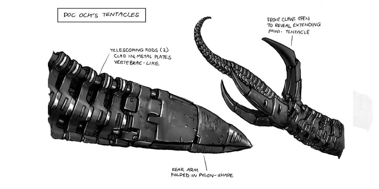 Doctor Octopus Concept Art Proves He Is Spider-Man's Scariest Movie Villain