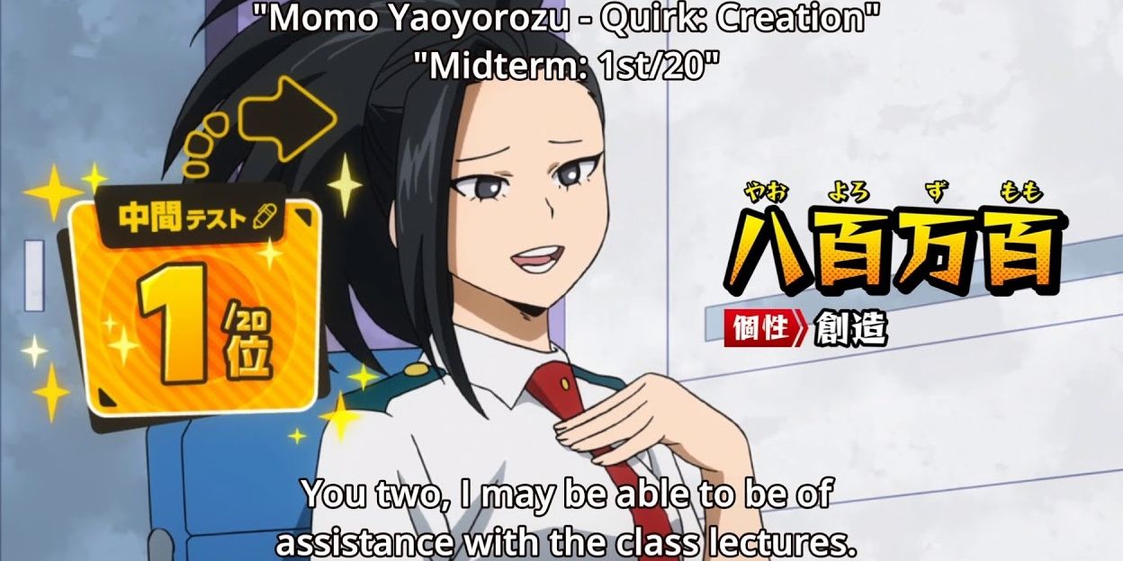 My Hero Academia: 5 Times Momo Yaoyorozu Was An Overrated Class 1-A ...