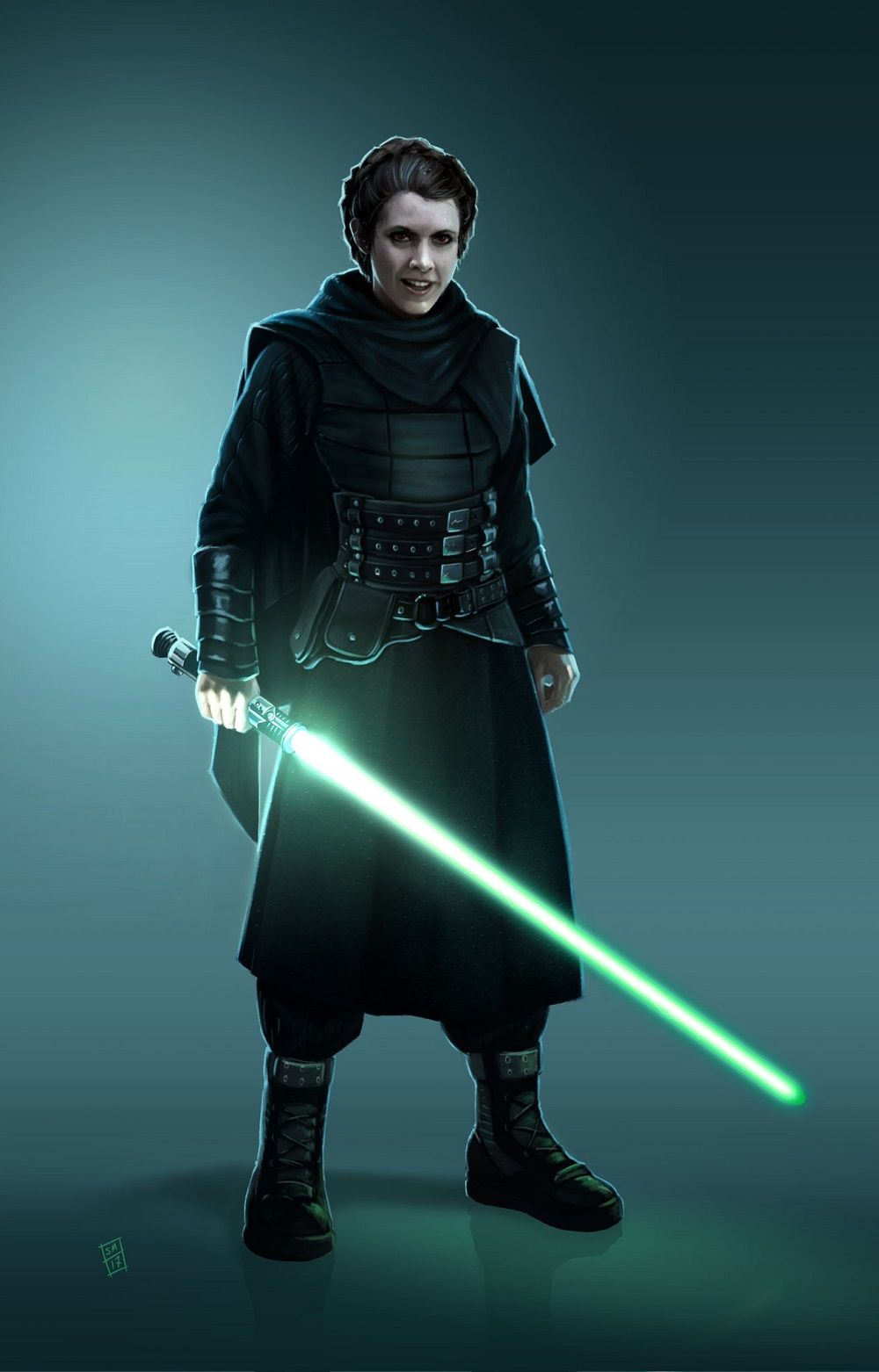 10 Beautiful Fan Art Pieces Of Leia As A Jedi