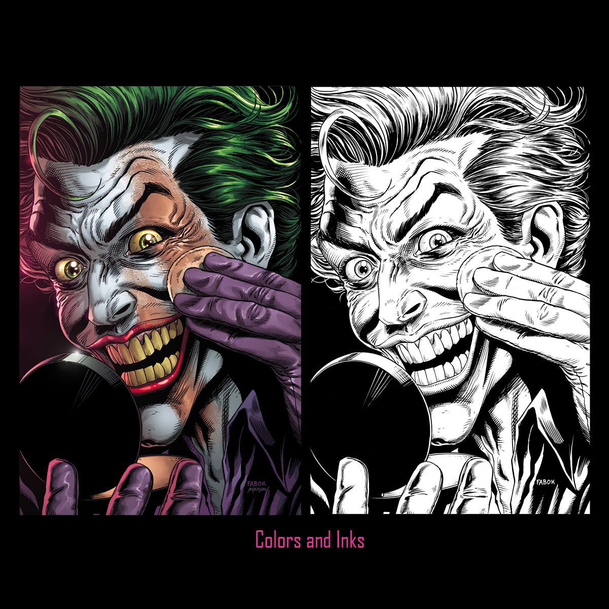 Joker Applies His Makeup on Batman: Three Jokers Variant Cover Process ...