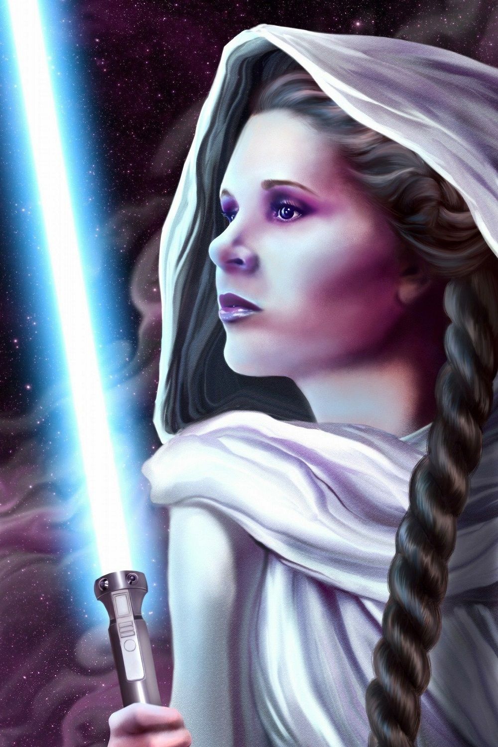 10 Beautiful Fan Art Pieces Of Leia As A Jedi