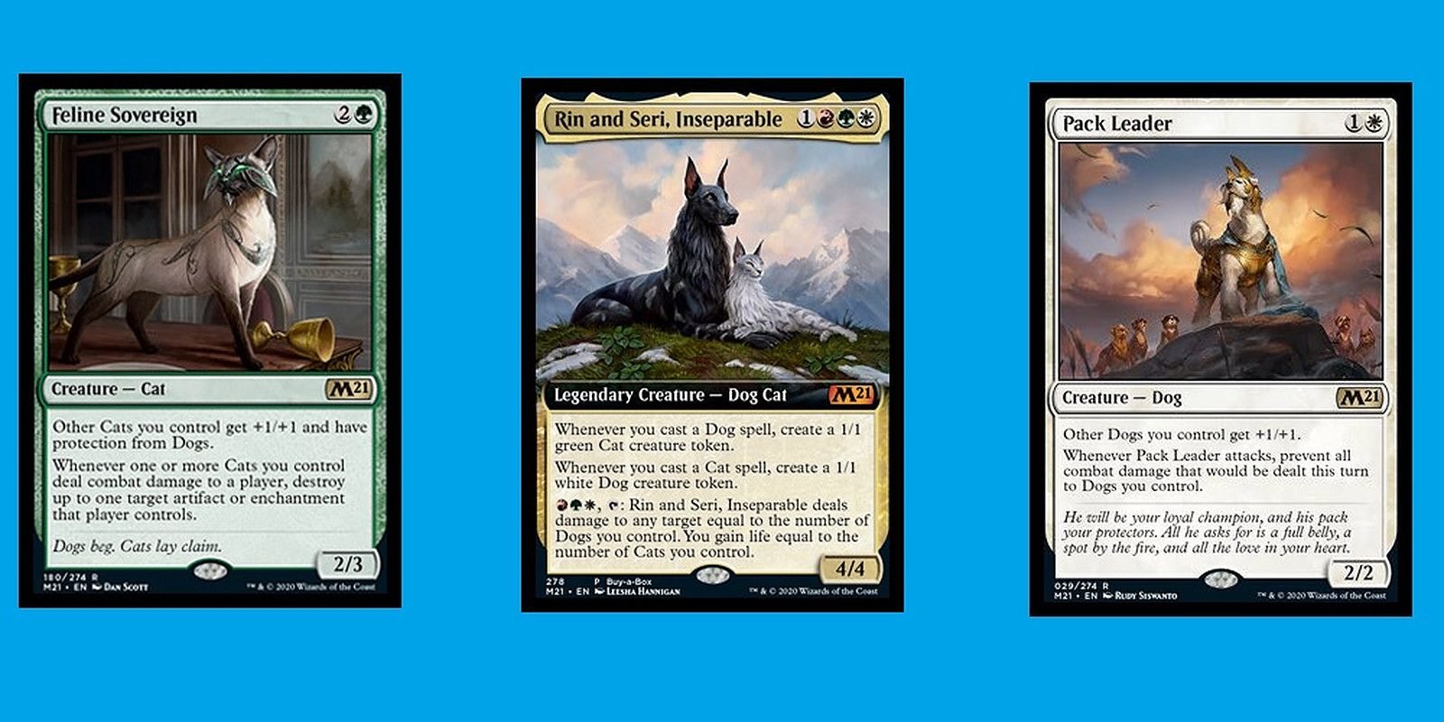 Magic: Cats & Dogs Are Core Set 2021's Adorable But Deadly Mascots