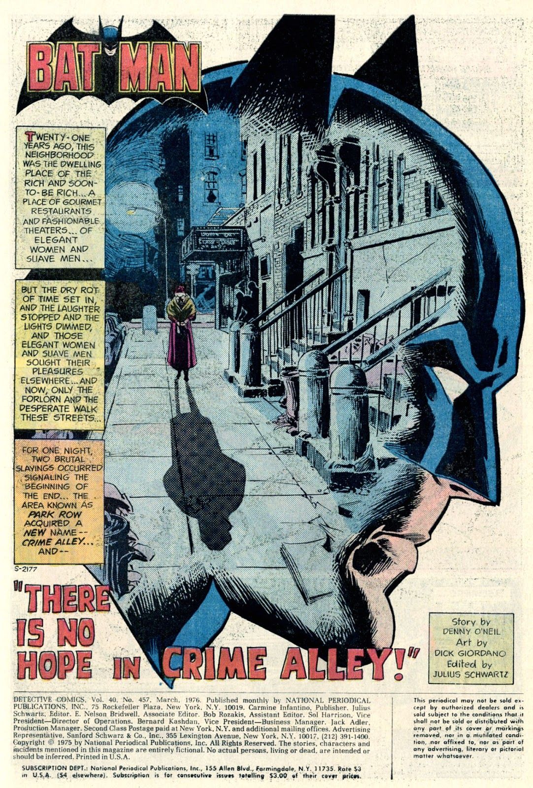 Batman: Why Bruce Wayne's Parents Took a Shortcut Through Crime Alley