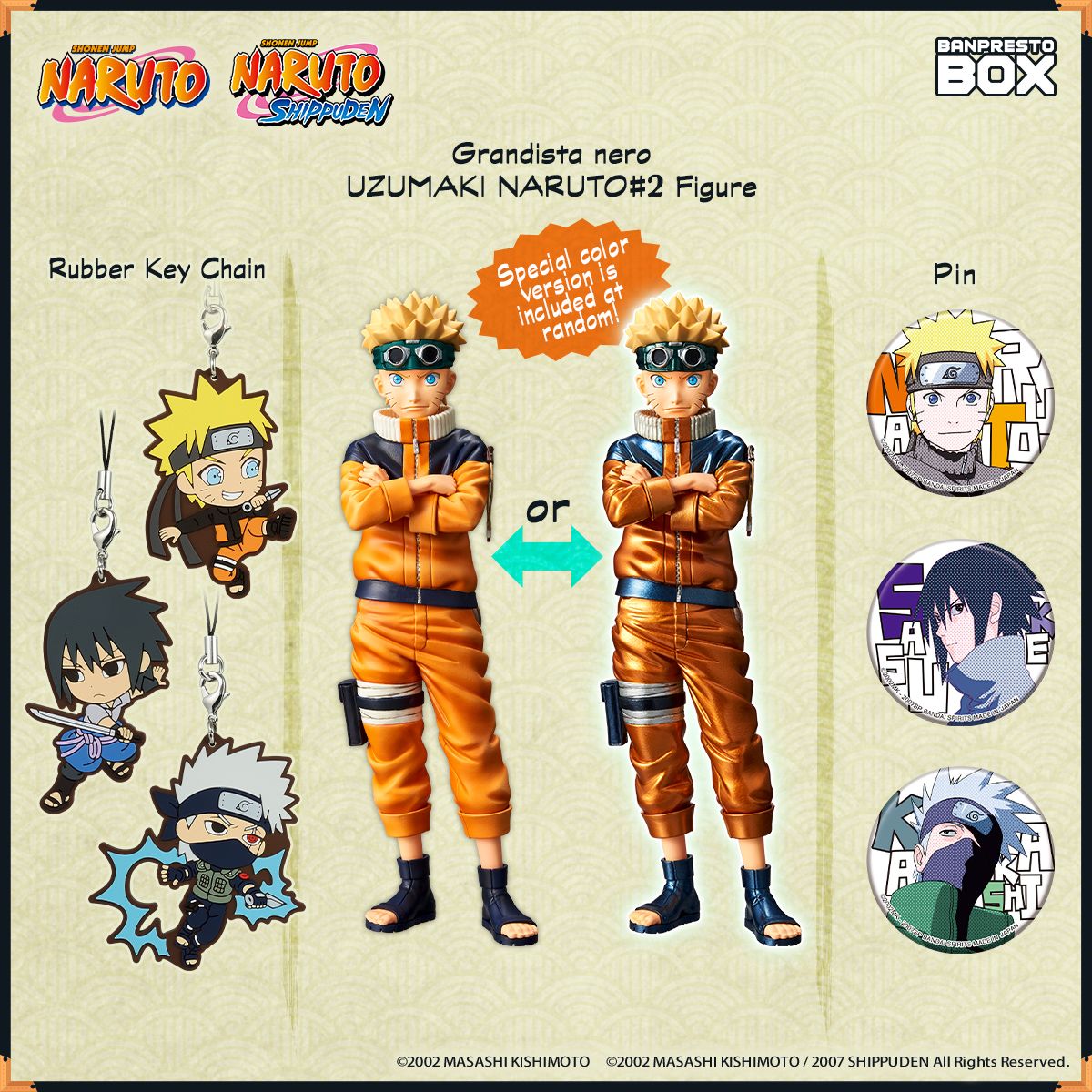 Bandai Spirits Presents Exclusive Naruto, Kirby Merch in Banpresto Boxes