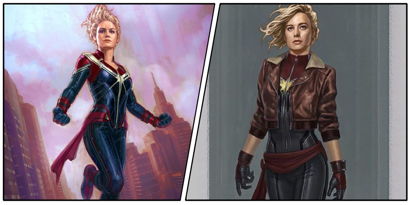 Captain Marvel: Every Official & Unused Superhero Costume Revealed for ...