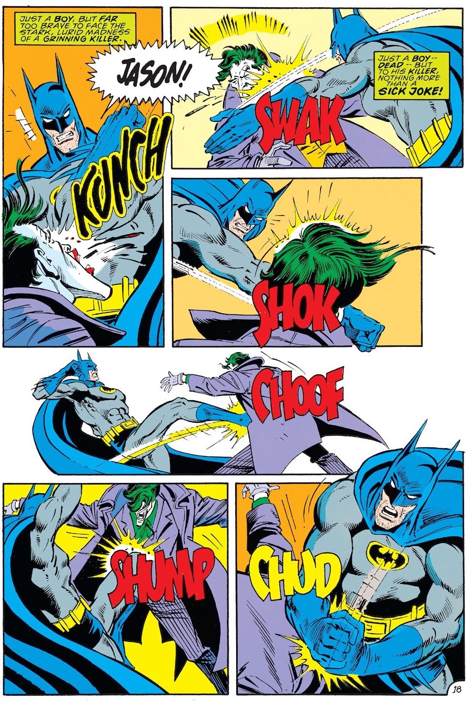 Batman and Joker's Fights Right After Jason Todd's Murder