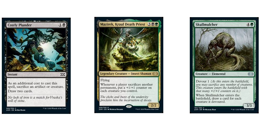 Mtg Green Black Color MtG Commander 2019 Faceless Menace Deck [Black