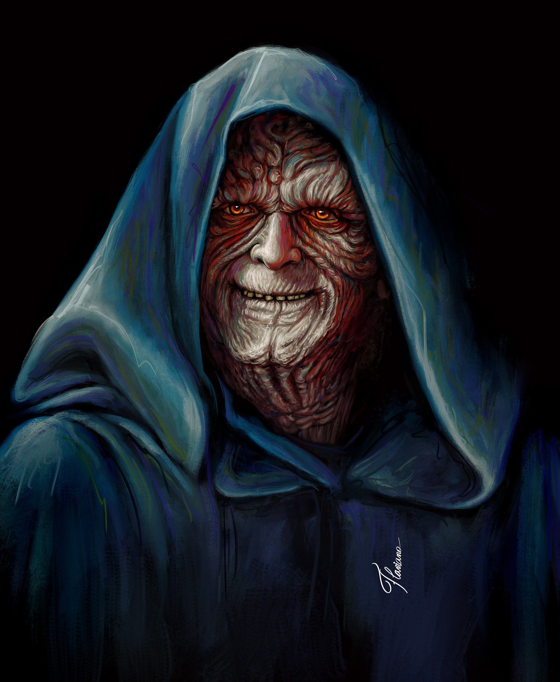 Star Wars: 10 Pieces Of Lord Sidious Fan Art At The Precipice Of Evil