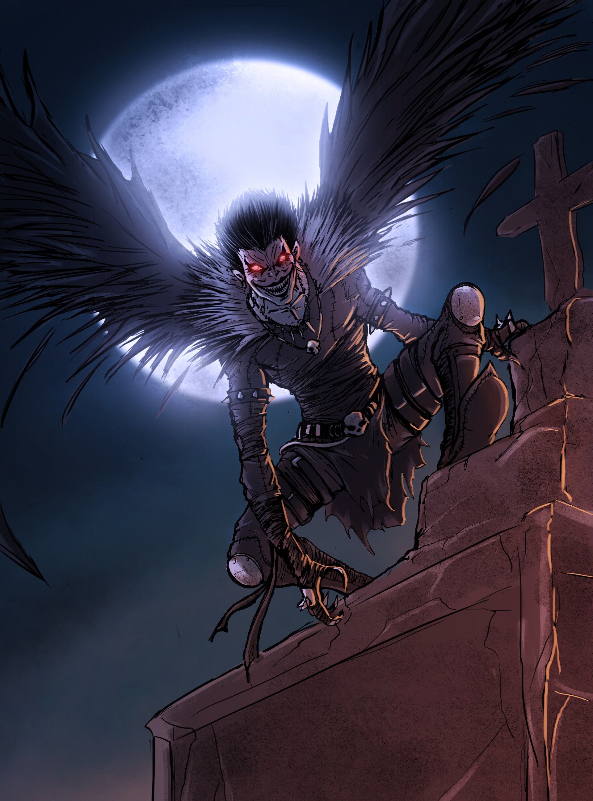 Death Note: 10 Cool Ryuk Fan Art Pictures You'll Like