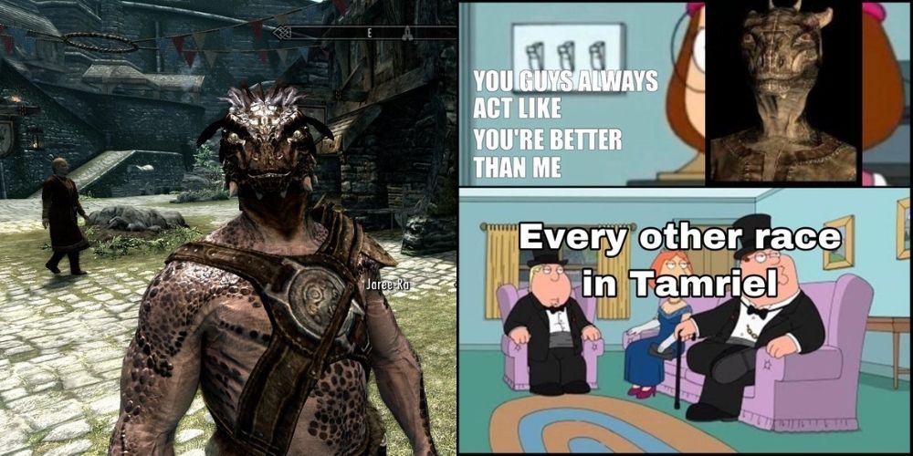 Skyrim: 10 Khajiit Versus Argonian Memes That Are Too Hilarious