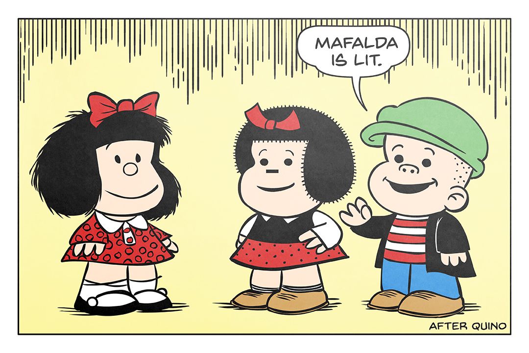 Line It Is Drawn: Mafalda Teams Up With Comic Book Characters