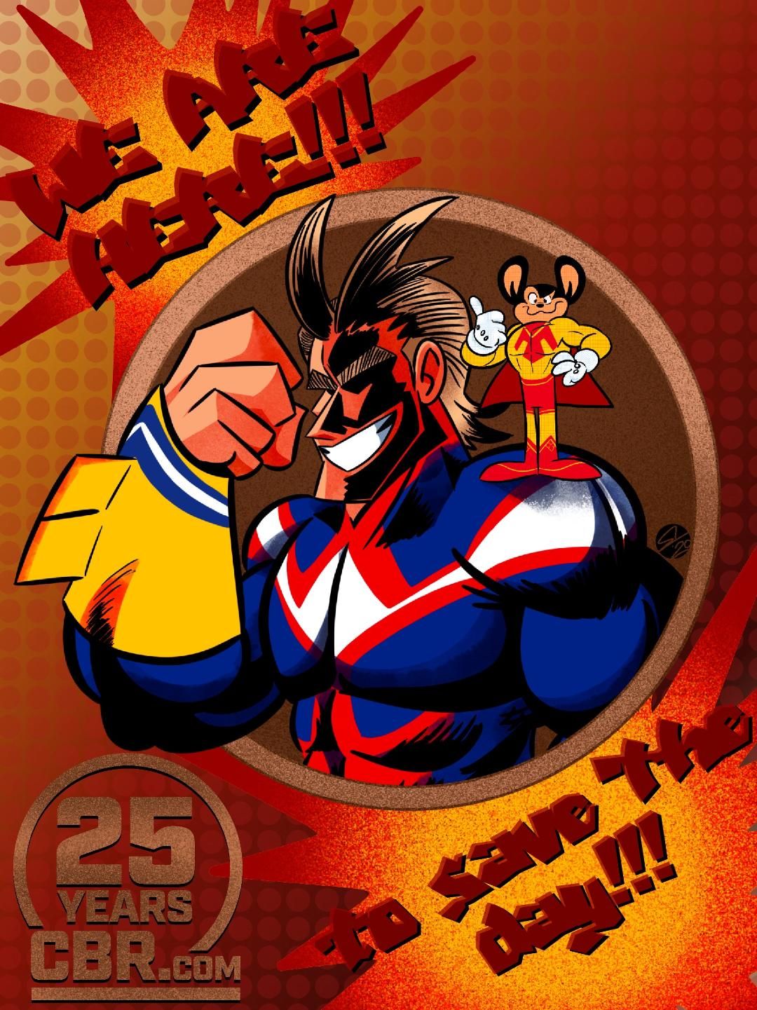 Line it is Drawn: Superheroes Celebrate CBR's 25th Anniversary