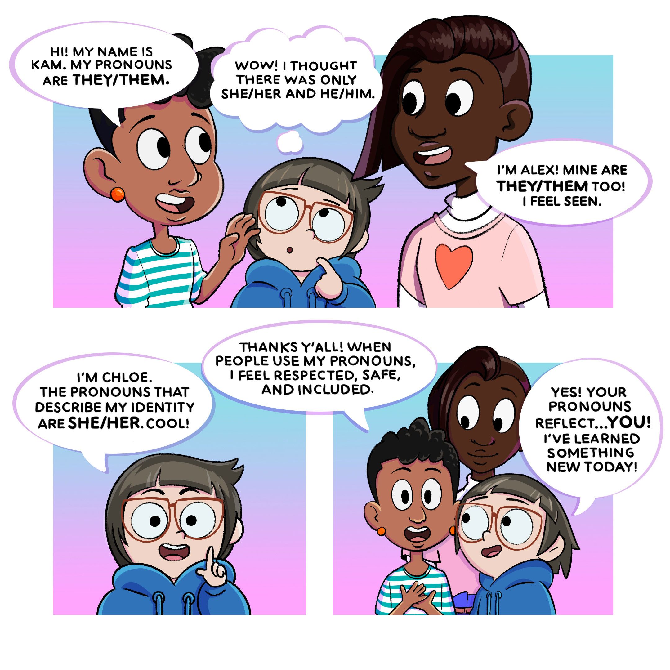 Cartoon Network Teams with NBJC for Gender Pronoun Comic Lesson