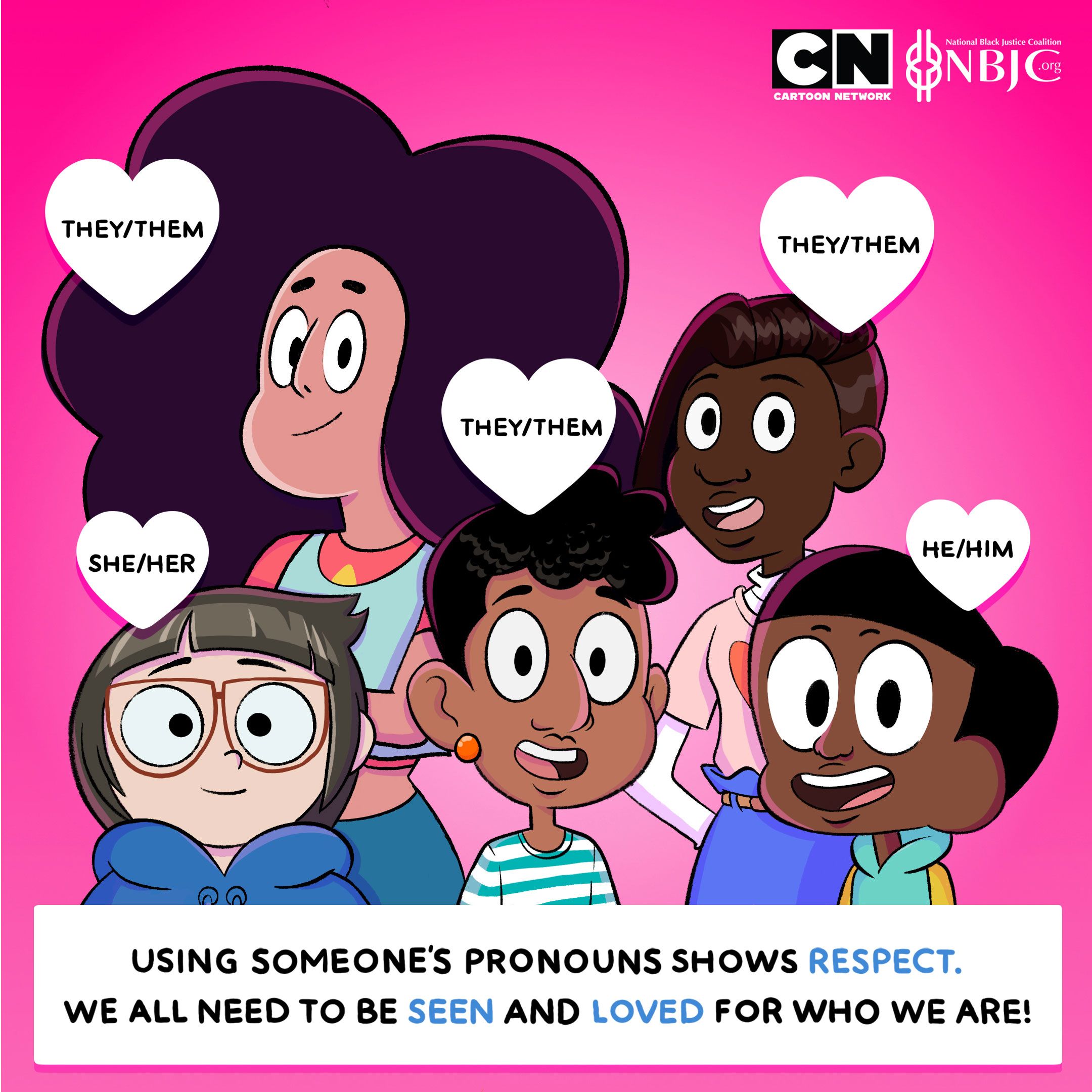 Cartoon Network Teams with NBJC for Gender Pronoun Comic Lesson