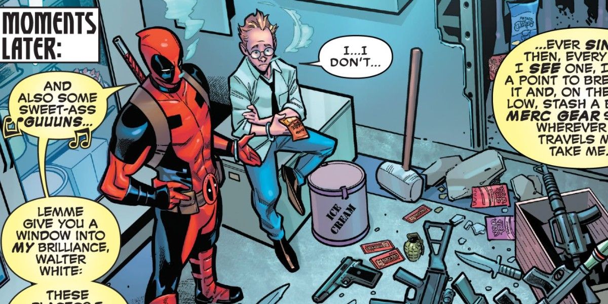 Deadpool Reveals Why He Always Has Weapons When He Needs Them