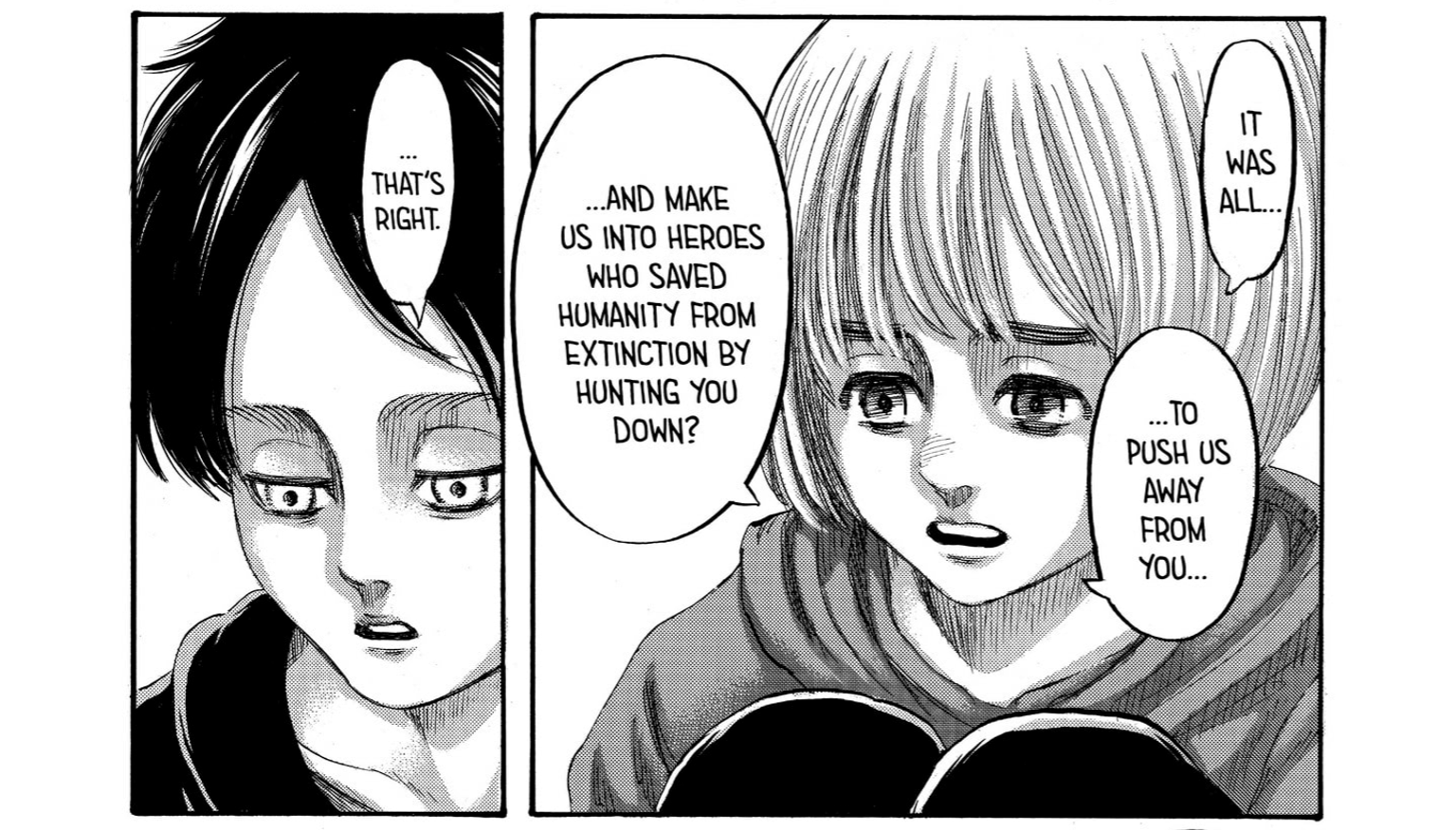 Attack On Titan's Final Chapter Reveals Eren's True Feelings