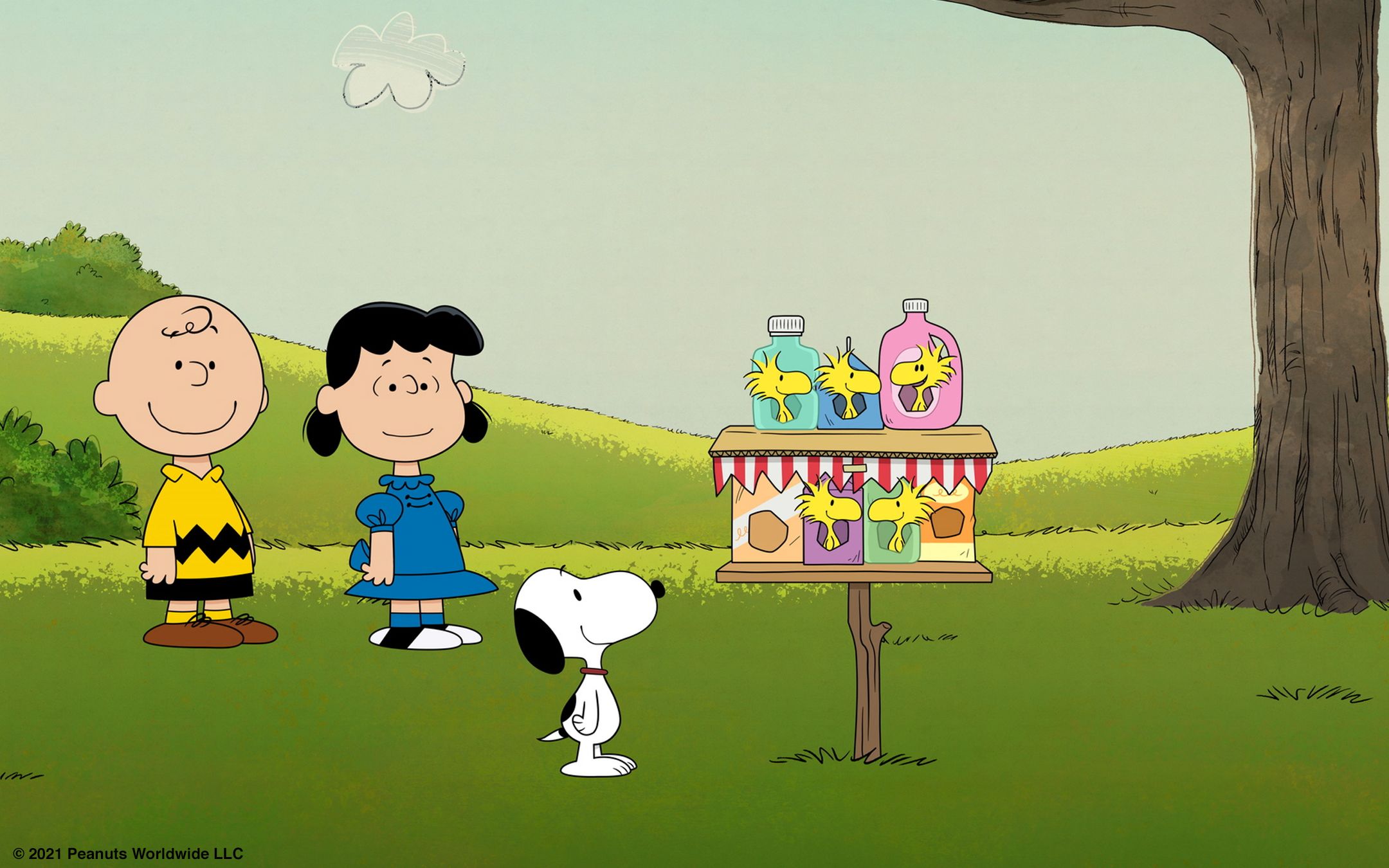 Snoopy Creates a Recycled Birdhouse in a Peanuts Earth Day Celebration