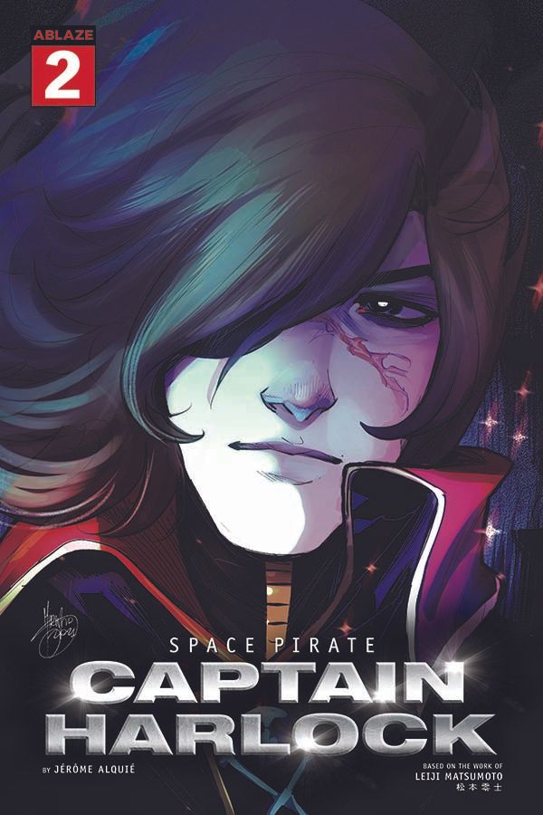 ABLAZE Debuts Stunning Space Pirate Captain Harlock #2 Cover Art