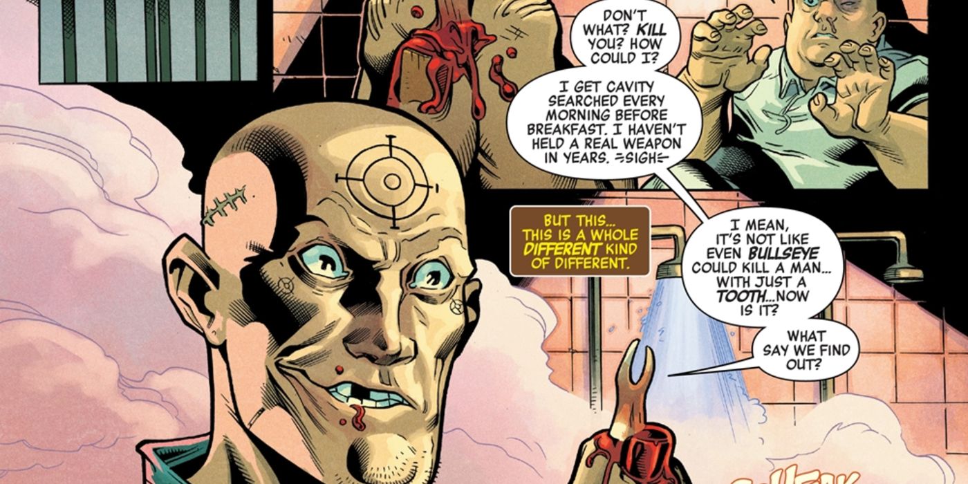 Daredevil's Netflix Villain Bullseye Reveals How Deadly He Is with a Tooth