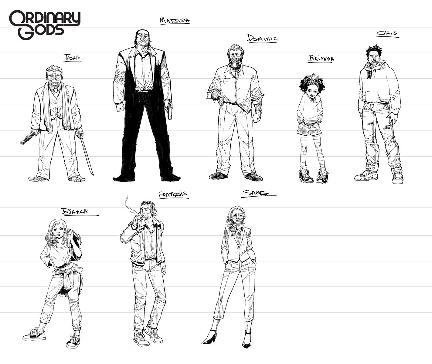 Ordinary Gods Concept Art Introduces Its Immortal Cast (Exclusive)