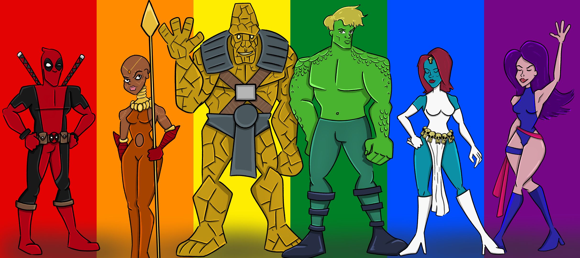 Line it is Drawn: Comic Book Character Head to the Pride Parade
