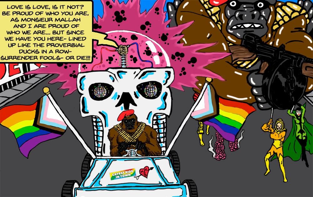 Line it is Drawn: Comic Book Character Head to the Pride Parade