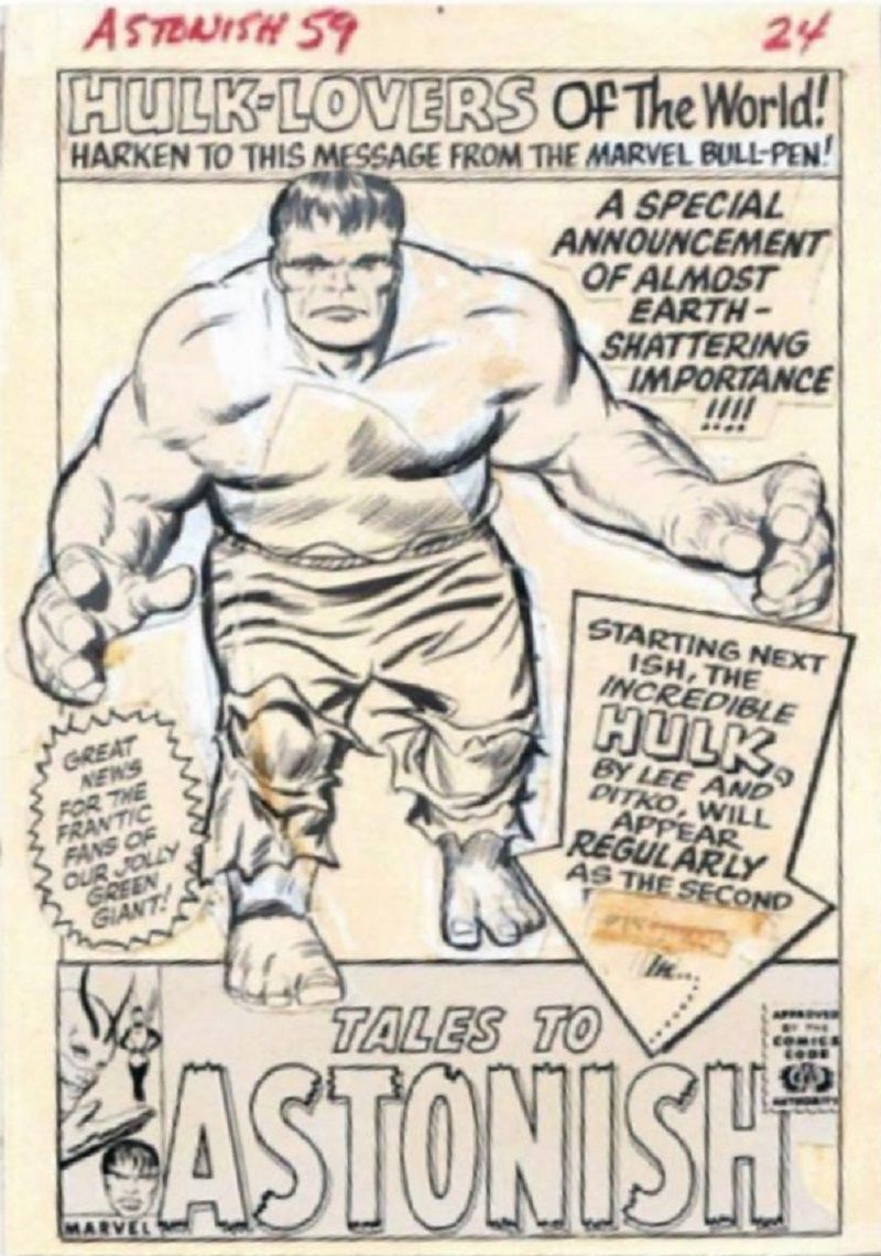 Jack Kirby's Incredible Hulk #1 Cover Art Had a SHOCKING Final Fate