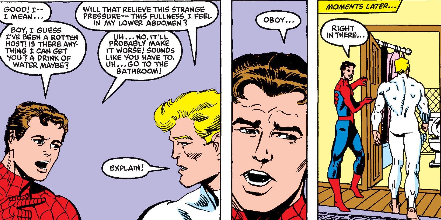 Spider-Man Potty Training Marvel's Most Powerful God Is Perfect MCU Content