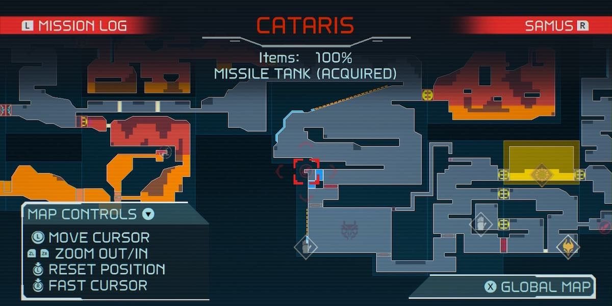Metroid Dread Cataris Item Guide