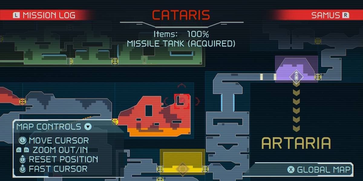 Metroid Dread Cataris Item Guide